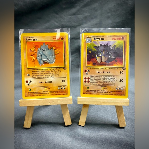 Pokemon | Games | Rhyhorn Rhydon Pokmon Card Set | Poshmark